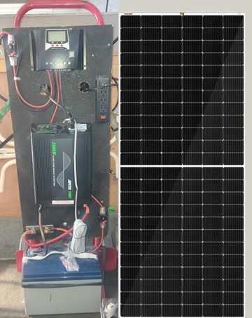 12 volt solar system with Kreiger 1100 pure sinewave inverter 100 amp ...