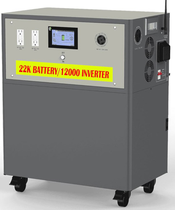 12 volt solar system with Kreiger 1100 pure sinewave inverter 100 amp ...