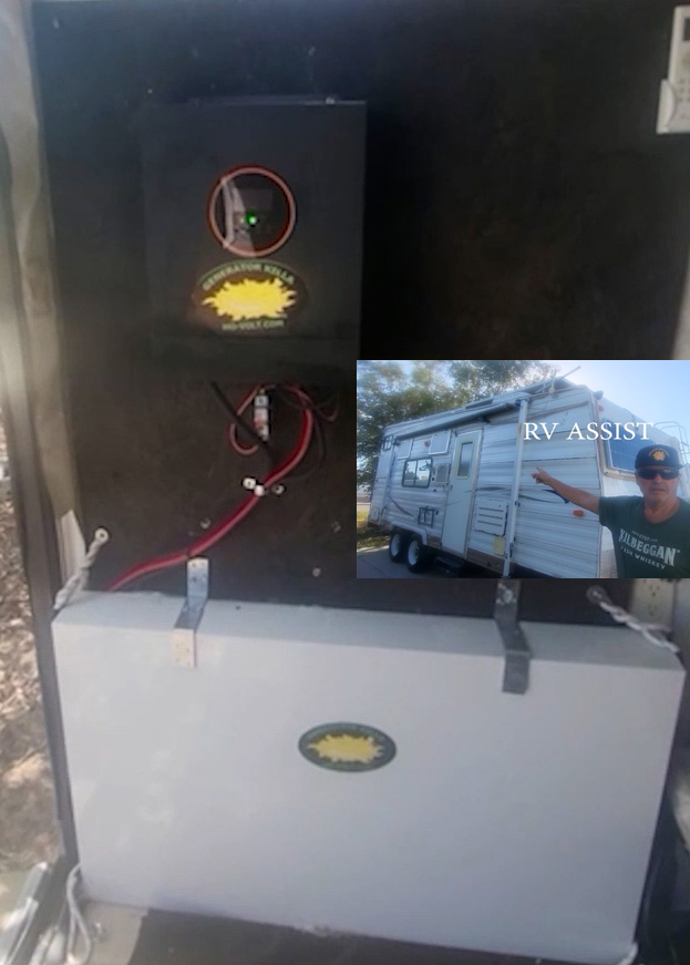 12 volt solar system with Kreiger 1100 pure sinewave inverter 100 amp ...
